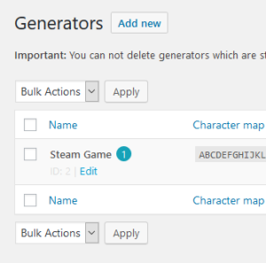 Editing generators | License Manager for WooCommerce