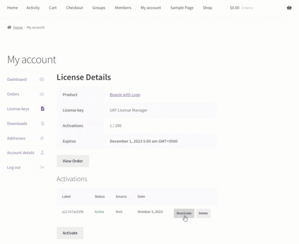 WooCommerce – License Manager for WooCommerce